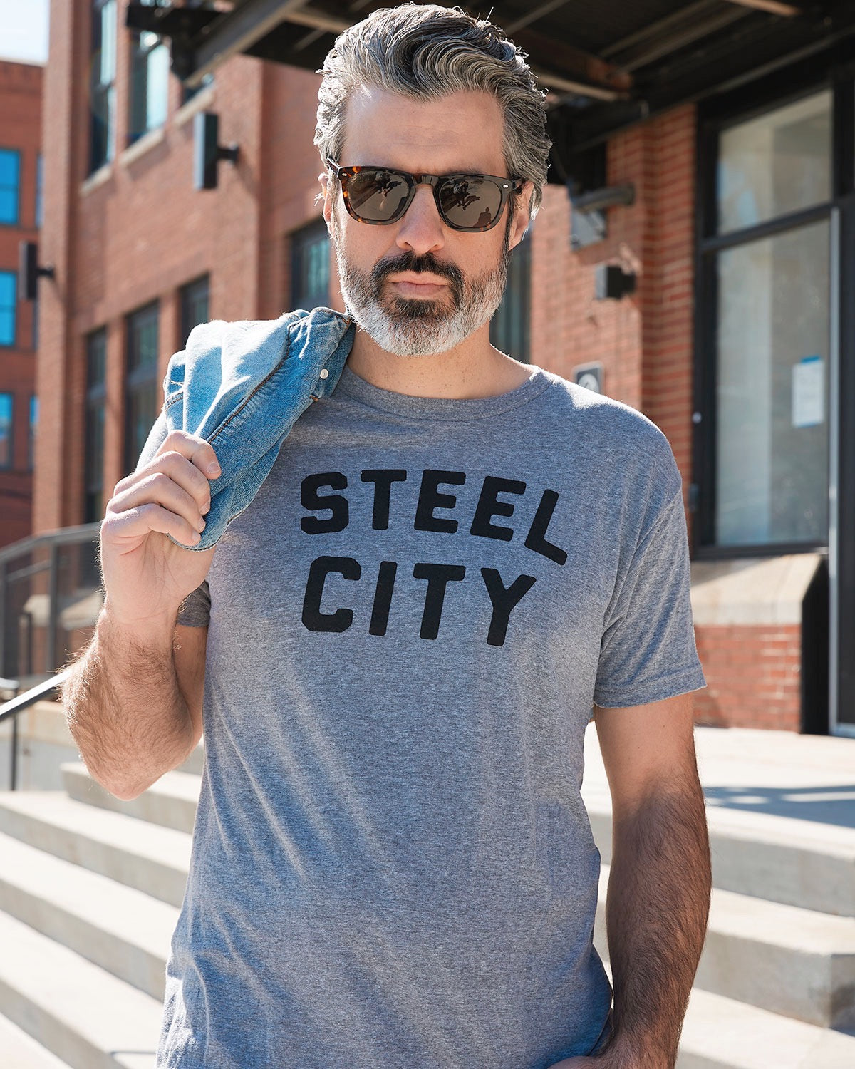 Steel City Logo Tee | Steel City Brand | Vintage Graphic Shirt