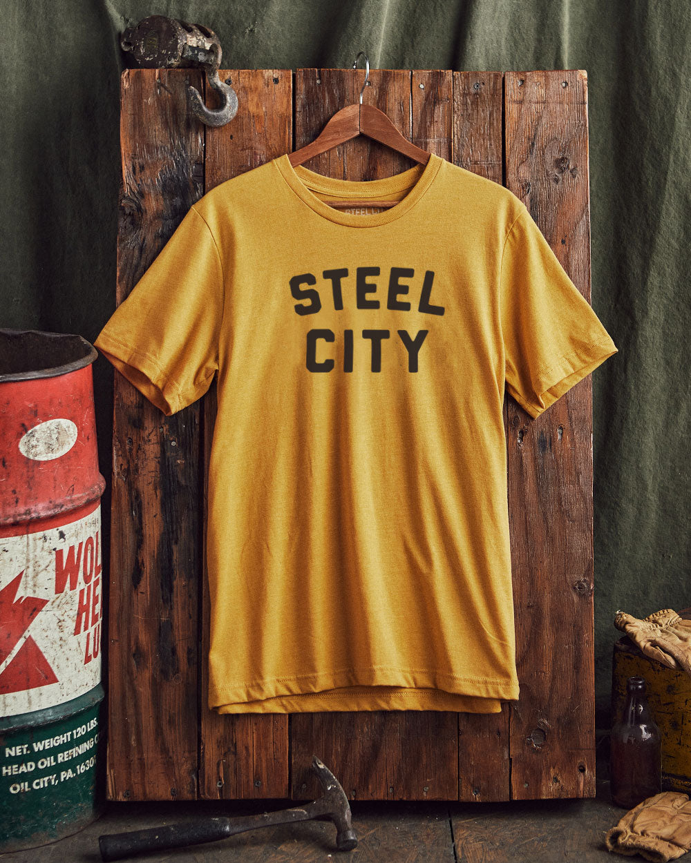 Steel City Logo Tee | Steel City Brand | Vintage Graphic Shirt