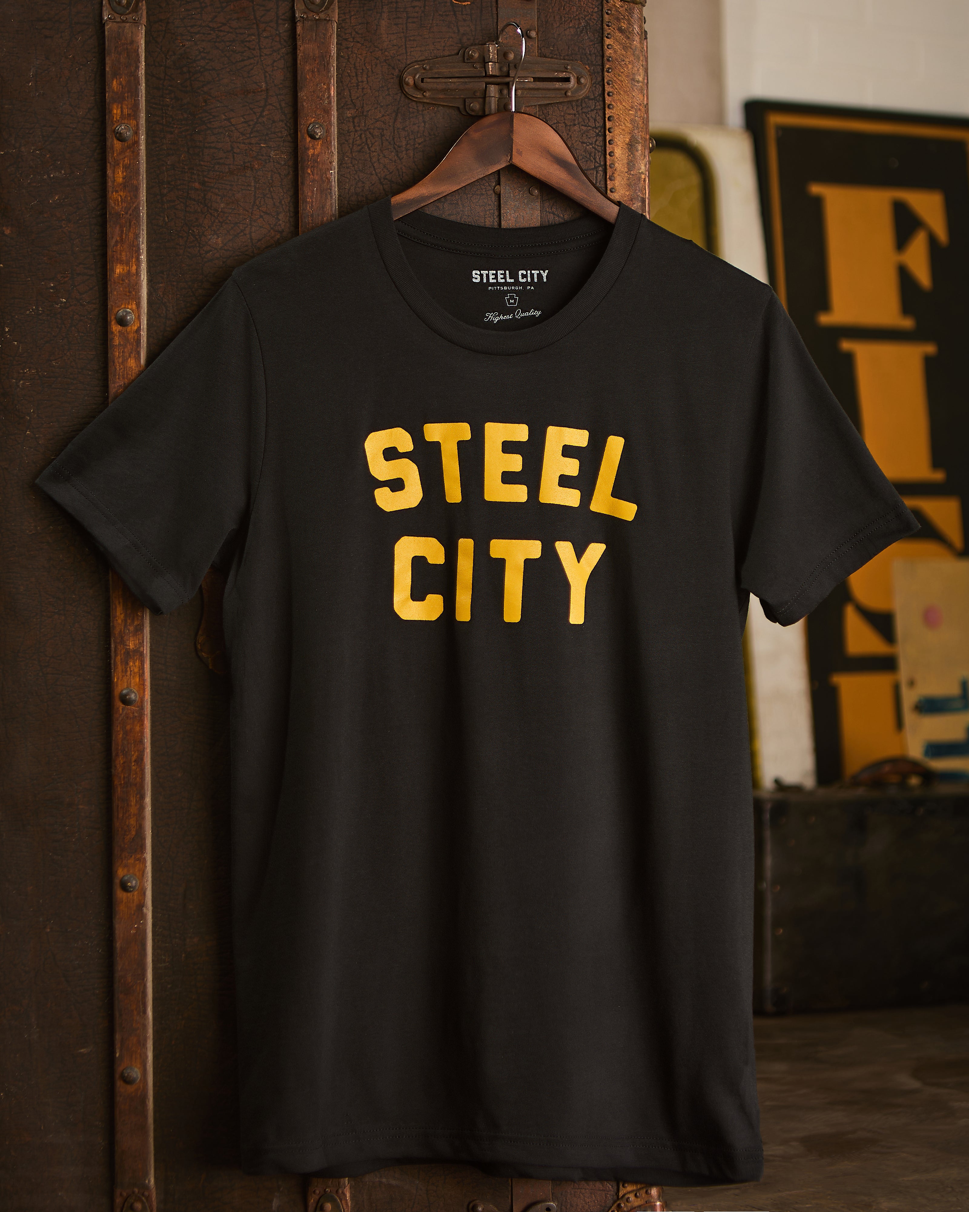 Steel City Logo Tee | Steel City Brand | Vintage Graphic Shirt