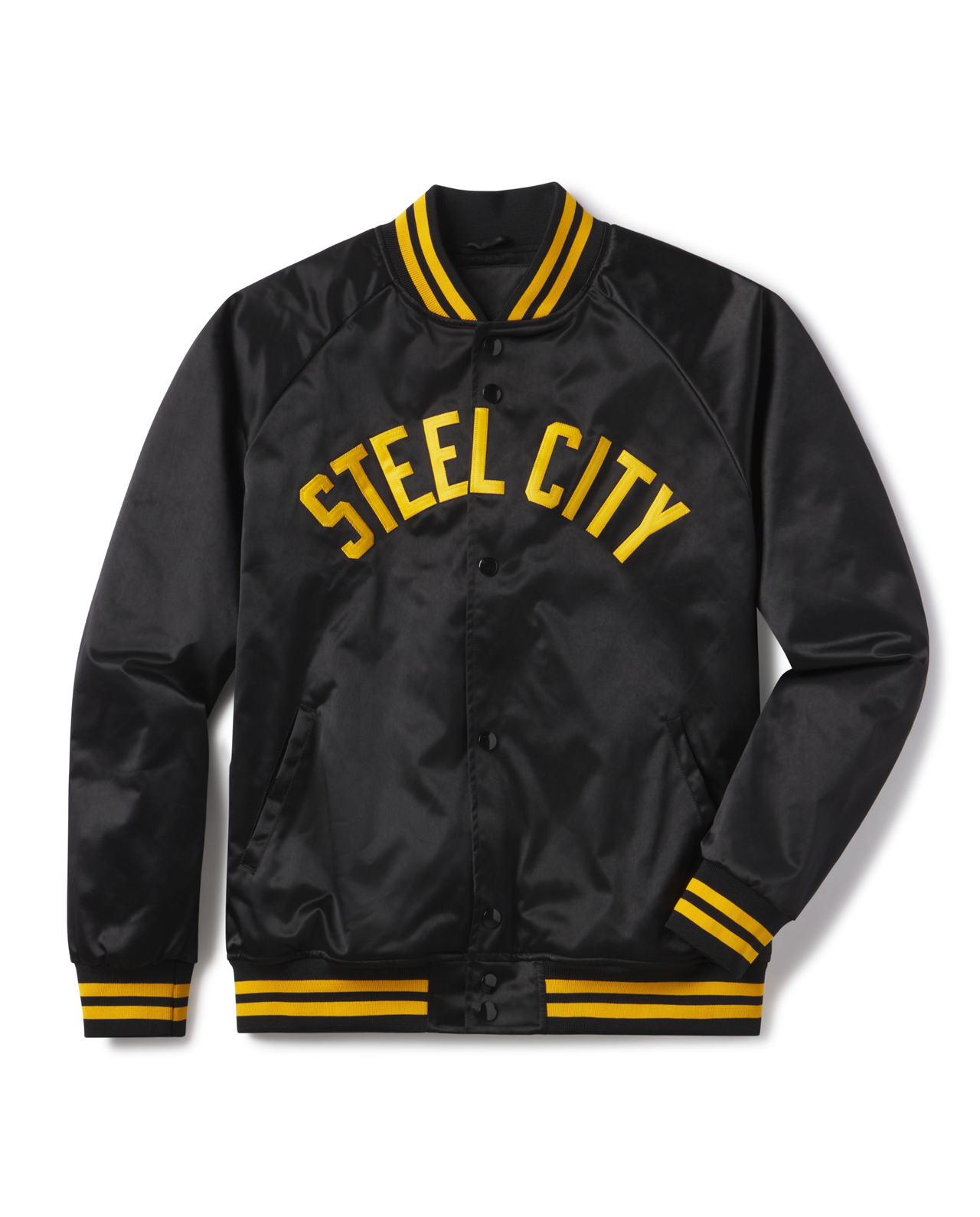 Varsity Baseball Jacket | Steel City Brand | Outerwear Button Closure